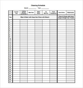 Cleaning Report Template (8) - TEMPLATES EXAMPLE | TEMPLATES EXAMPLE