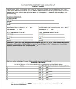 Crime Scene Report Template (1) - TEMPLATES EXAMPLE | TEMPLATES EXAMPLE