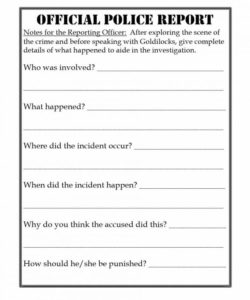 Crime Scene Report Template (10) - TEMPLATES EXAMPLE | TEMPLATES EXAMPLE
