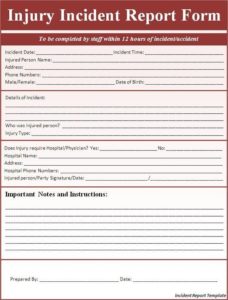 Customer Incident Report Form Template (2) - TEMPLATES EXAMPLE ...