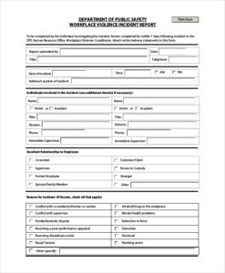 Customer Incident Report Form Template (5) - TEMPLATES EXAMPLE ...
