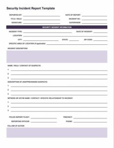 Customer Incident Report Form Template (7) - TEMPLATES EXAMPLE ...
