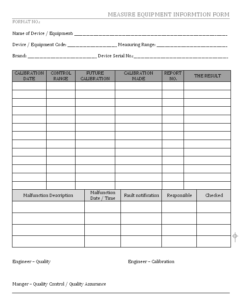 Equipment Fault Report Template (4) - TEMPLATES EXAMPLE | TEMPLATES EXAMPLE
