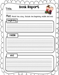 First Grade Book Report Template (3) - TEMPLATES EXAMPLE | TEMPLATES ...