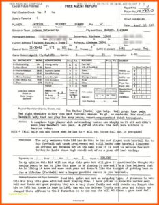 Football Scouting Report Template (7) - TEMPLATES EXAMPLE | TEMPLATES ...