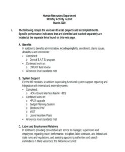 How To Write A Monthly Report Template (2) - TEMPLATES EXAMPLE ...