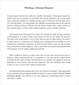 How To Write A Work Report Template (1) - TEMPLATES EXAMPLE | TEMPLATES ...