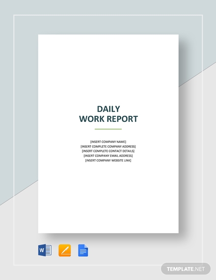 How To Write A Work Report Template 1 TEMPLATES EXAMPLE TEMPLATES EXAMPLE