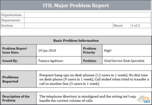 Incident Report Template Itil (1) - TEMPLATES EXAMPLE | TEMPLATES EXAMPLE