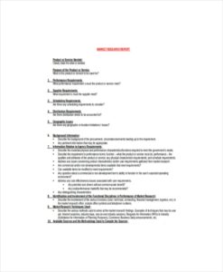 Market Research Report Template (3) - TEMPLATES EXAMPLE | TEMPLATES EXAMPLE