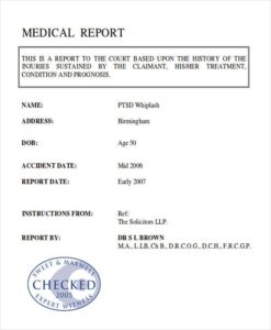 Medical Legal Report Template (1) - TEMPLATES EXAMPLE | TEMPLATES EXAMPLE