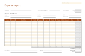 Microsoft Word Expense Report Template (6) - TEMPLATES EXAMPLE ...