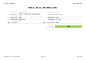 Monthly Project Progress Report Template (3) - TEMPLATES EXAMPLE ...