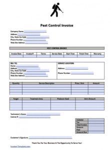 Pest Control Report Template (3) - TEMPLATES EXAMPLE | TEMPLATES EXAMPLE