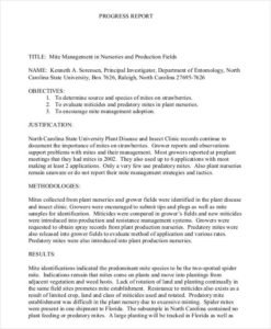 Research Project Progress Report Template (6) - TEMPLATES EXAMPLE ...