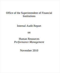 Sample Hr Audit Report Template (5) - TEMPLATES EXAMPLE | TEMPLATES EXAMPLE