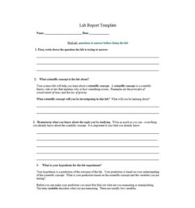 Science Experiment Report Template (7) - TEMPLATES EXAMPLE | TEMPLATES ...