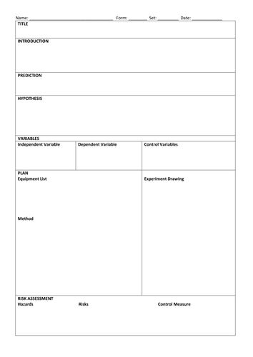 Science Report Template Ks2 TEMPLATES EXAMPLE TEMPLATES EXAMPLE