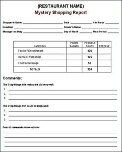 Shop Report Template (7) - TEMPLATES EXAMPLE | TEMPLATES EXAMPLE