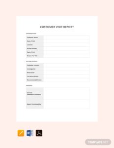 Site Visit Report Template Free Download (6) - TEMPLATES EXAMPLE ...