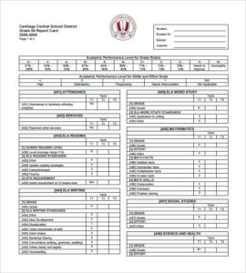 Soccer Report Card Template (8) - TEMPLATES EXAMPLE | TEMPLATES EXAMPLE