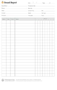 Sound Report Template (1) - TEMPLATES EXAMPLE | TEMPLATES EXAMPLE