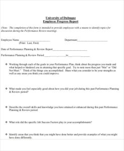 Staff Progress Report Template (7) - TEMPLATES EXAMPLE | TEMPLATES EXAMPLE