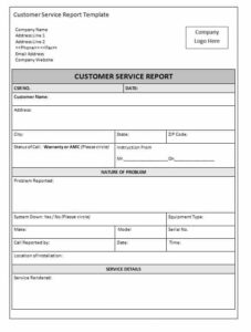 Technical Service Report Template (9) - TEMPLATES EXAMPLE | TEMPLATES ...