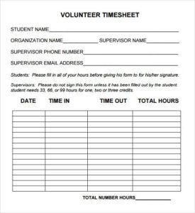 Volunteer Report Template (4) - TEMPLATES EXAMPLE | TEMPLATES EXAMPLE