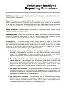 Volunteer Report Template (6) - TEMPLATES EXAMPLE | TEMPLATES EXAMPLE