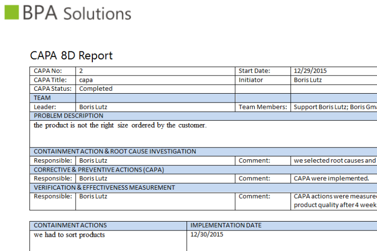 8D Report Template Xls (4) - TEMPLATES EXAMPLE | TEMPLATES EXAMPLE