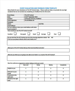 Blank Evaluation Form Template (2) - TEMPLATES EXAMPLE | TEMPLATES EXAMPLE