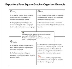 Blank Four Square Writing Template (7) - TEMPLATES EXAMPLE | TEMPLATES ...