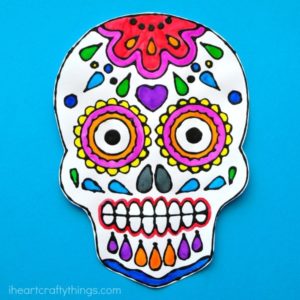 Blank Sugar Skull Template (5) - TEMPLATES EXAMPLE | TEMPLATES EXAMPLE