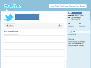 Blank Twitter Profile Template (2) - TEMPLATES EXAMPLE | TEMPLATES EXAMPLE