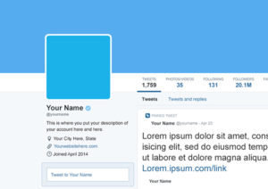 Blank Twitter Profile Template (5) - TEMPLATES EXAMPLE | TEMPLATES EXAMPLE