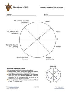 Blank Wheel Of Life Template (5) - TEMPLATES EXAMPLE | TEMPLATES EXAMPLE