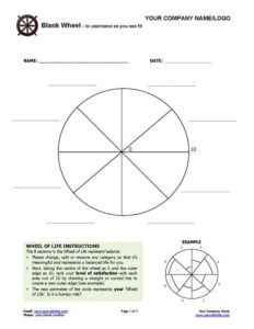 Blank Wheel Of Life Template (8) - TEMPLATES EXAMPLE | TEMPLATES EXAMPLE