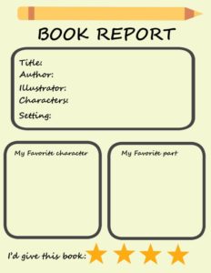 Book Report Template High School (3) - TEMPLATES EXAMPLE | TEMPLATES ...