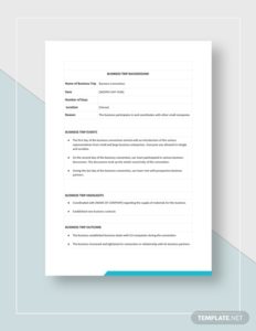 Business Trip Report Template (3) - TEMPLATES EXAMPLE | TEMPLATES EXAMPLE