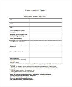 Conference Report Template (2) - TEMPLATES EXAMPLE | TEMPLATES EXAMPLE
