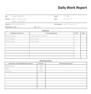 Construction Daily Progress Report Template (3) - TEMPLATES EXAMPLE ...