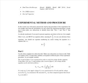 Engineering Lab Report Template (8) - TEMPLATES EXAMPLE | TEMPLATES EXAMPLE