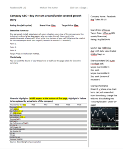Equity Research Report Template (2) - TEMPLATES EXAMPLE | TEMPLATES EXAMPLE
