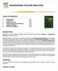 Failure Analysis Report Template (7) - TEMPLATES EXAMPLE | TEMPLATES ...