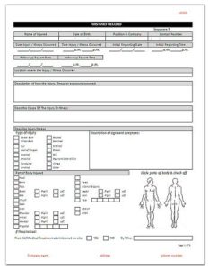 First Aid Incident Report Form Template (3) - TEMPLATES EXAMPLE ...