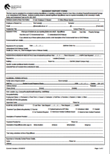 Hazard Incident Report Form Template (2) - TEMPLATES EXAMPLE ...