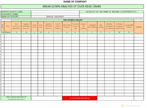 Machine Breakdown Report Template (1) - TEMPLATES EXAMPLE | TEMPLATES ...
