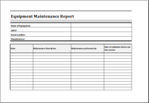 Machine Breakdown Report Template (5) - TEMPLATES EXAMPLE | TEMPLATES ...