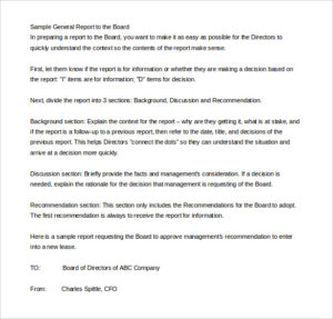 Monthly Board Report Template (4) - TEMPLATES EXAMPLE | TEMPLATES EXAMPLE